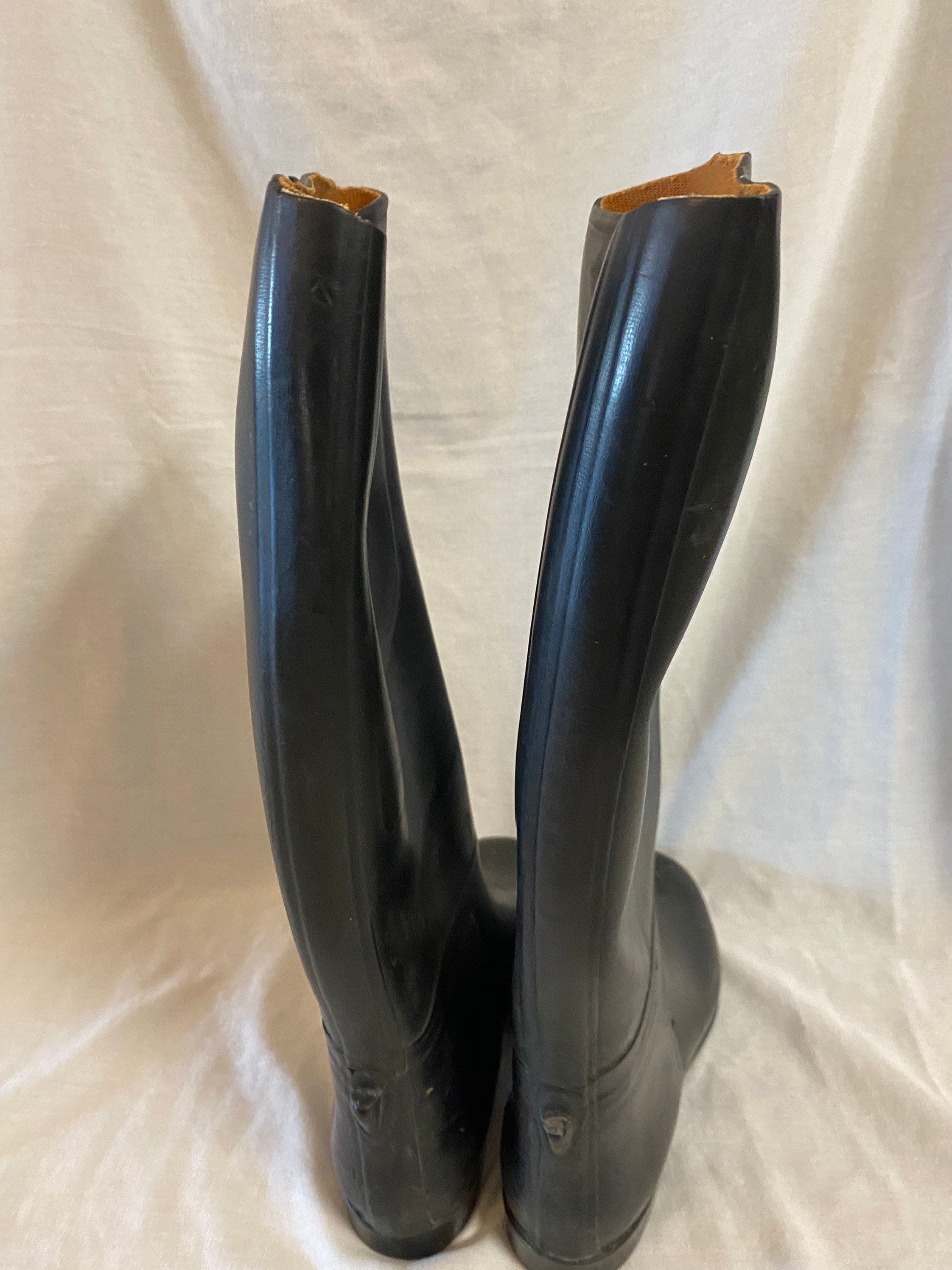 Vintage Black Rubber English Riding Boots. Equestrian Tretorn Made in ...
