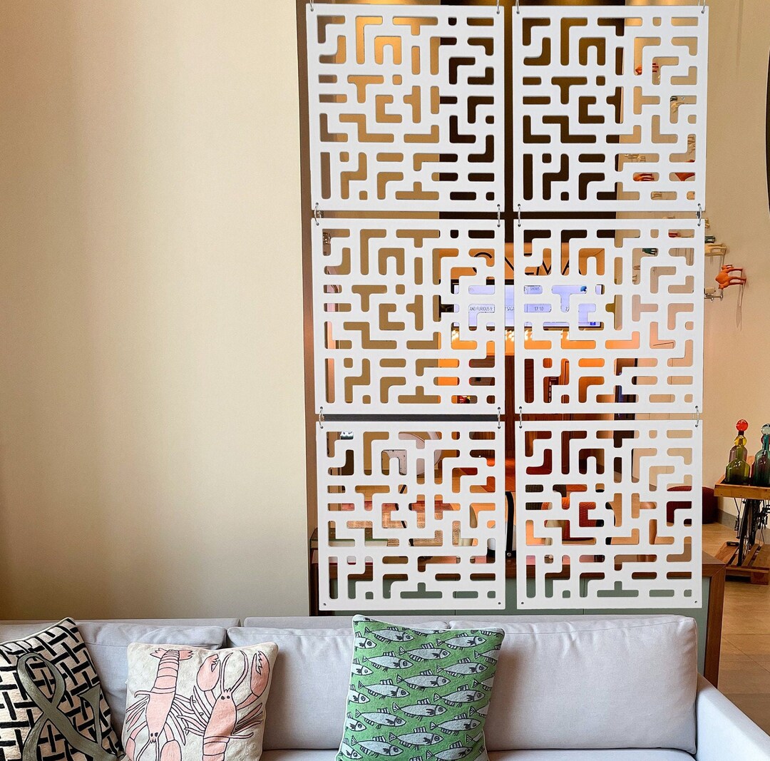 Hanging Partition Tiles Modern Wall Hanging for Living Room - Etsy