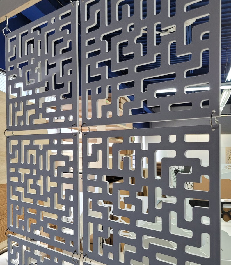 Hanging Partition Tiles Modern Wall Hanging for Living Room - Etsy