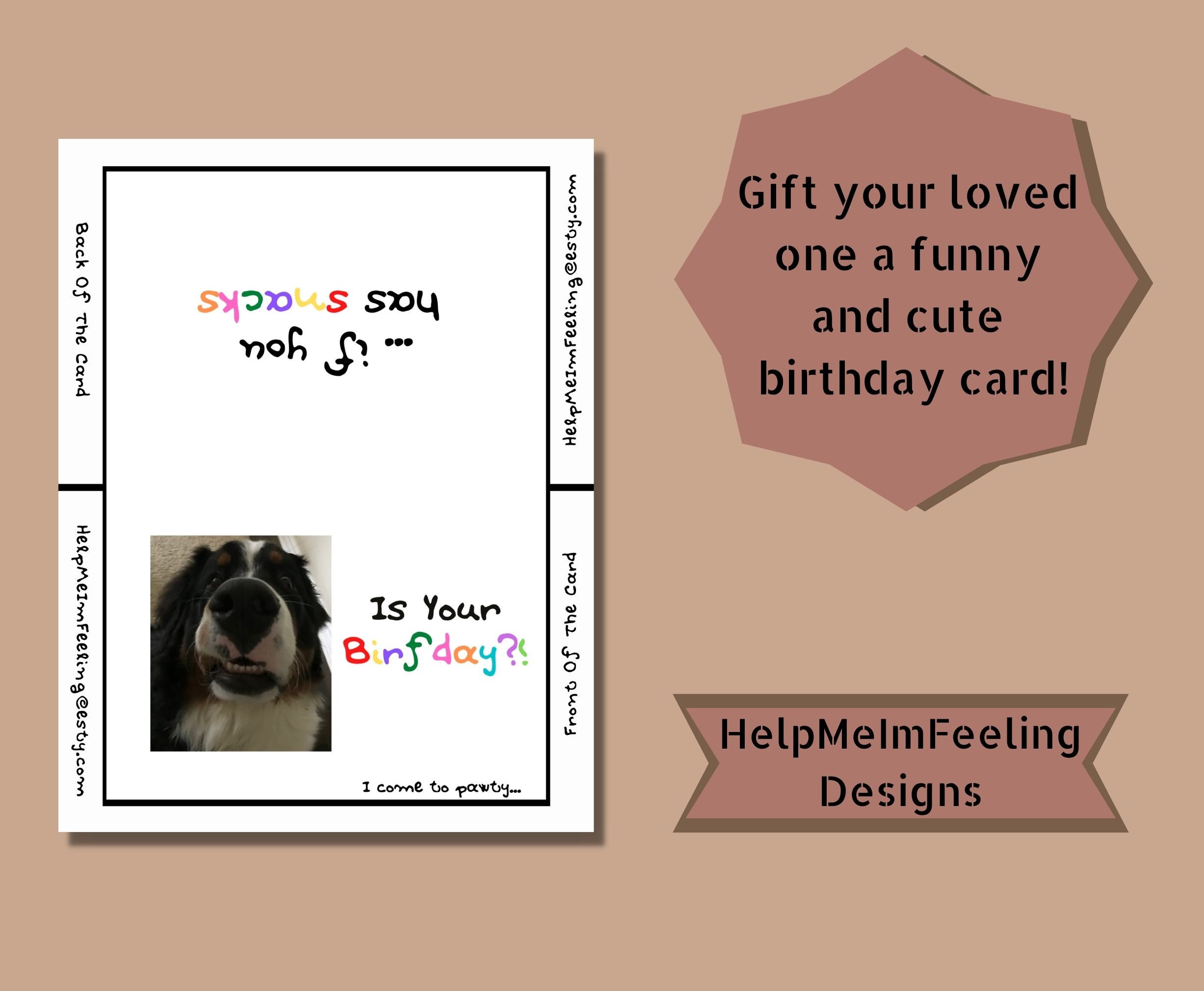 Printable Birthday Card Instant Download 7X5 Inch Cards - Etsy