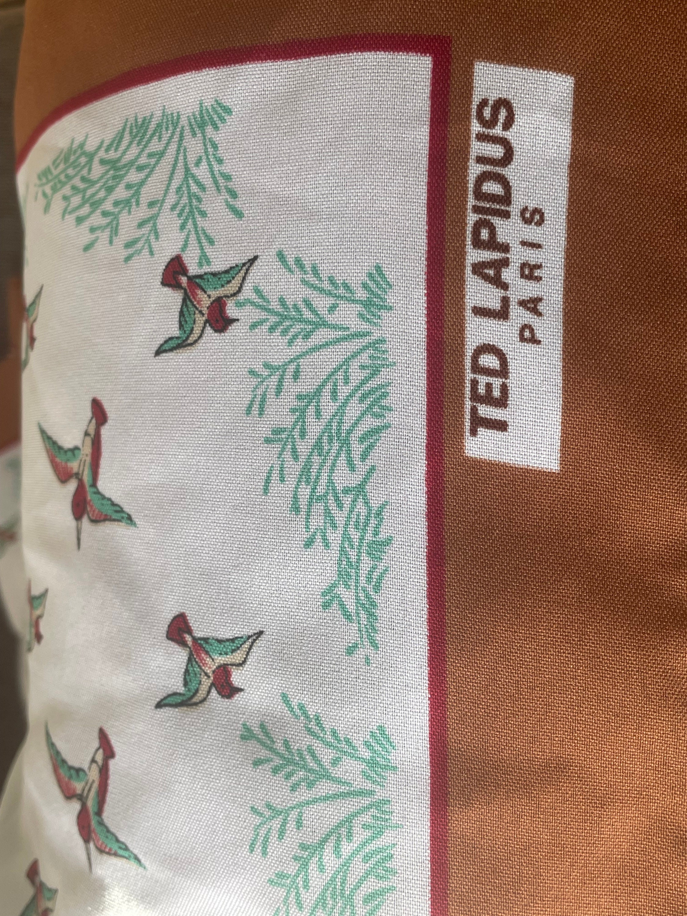 Ted Lapidus Vintage Designer Ladies Scarf - Bird Motif - Foulards ...