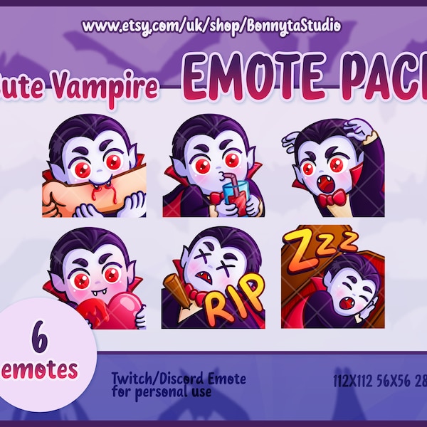 Vampire Emote - Etsy
