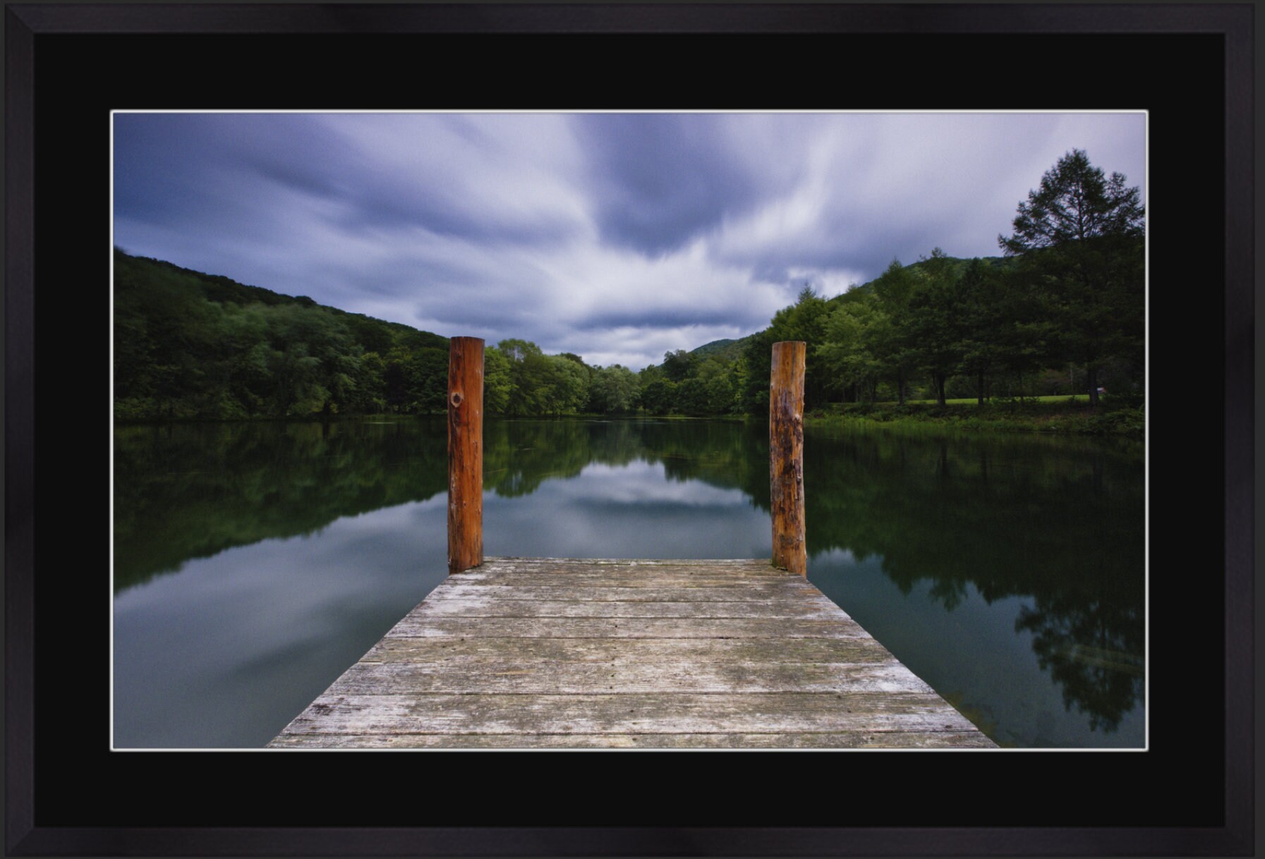 Infrared Autumn Lake Photography: Mirrored Reflections Art Print - Etsy
