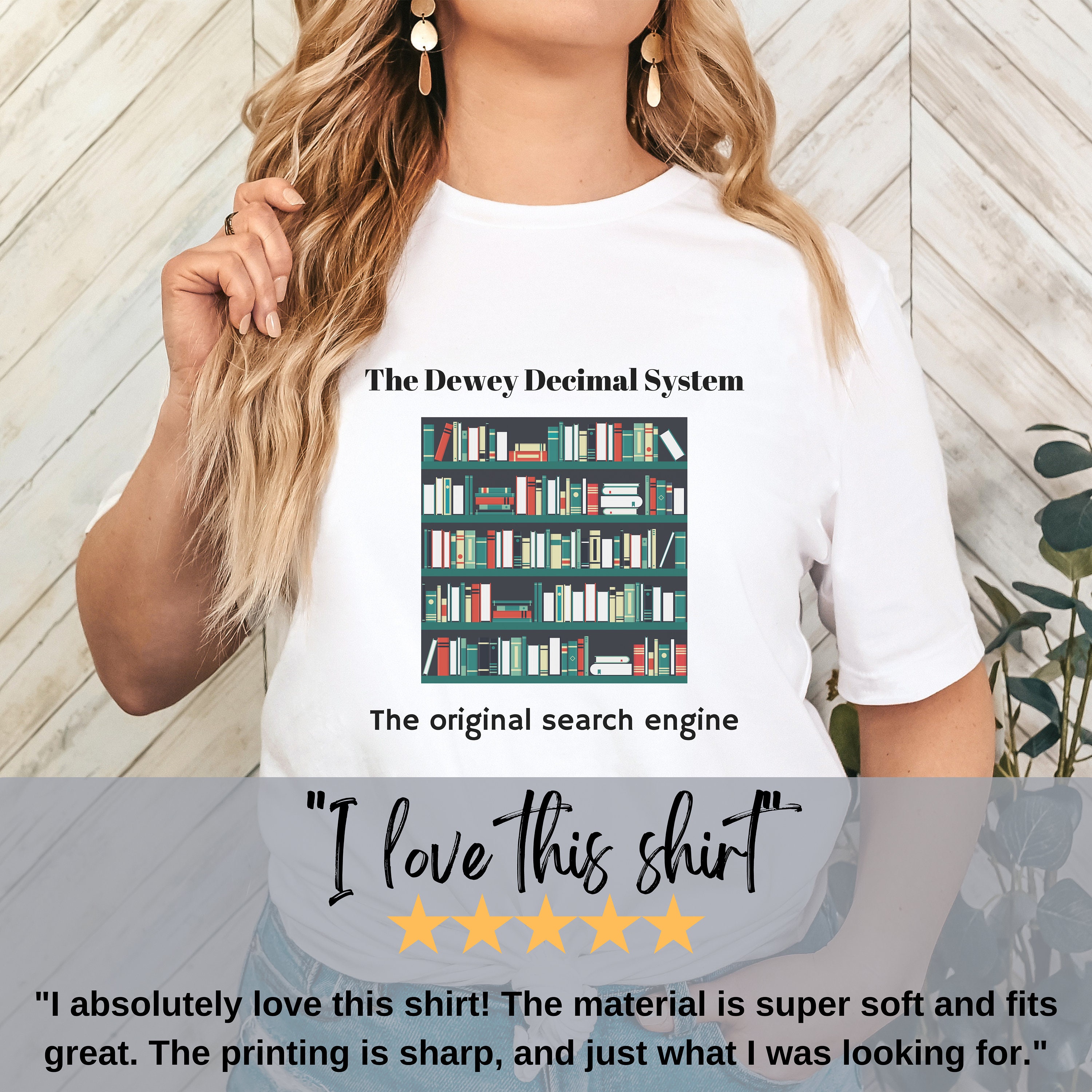 Dewey Decimal System the Original Search Engine T-shirt - Etsy