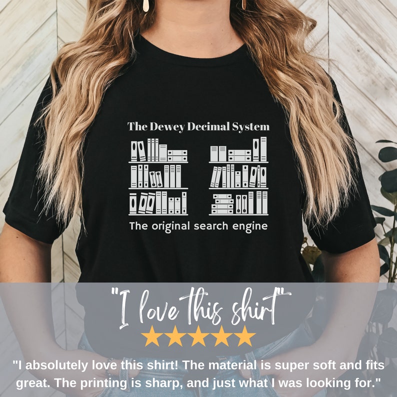 The Dewey Decimal System the Original Search Engine T-shirt - Etsy