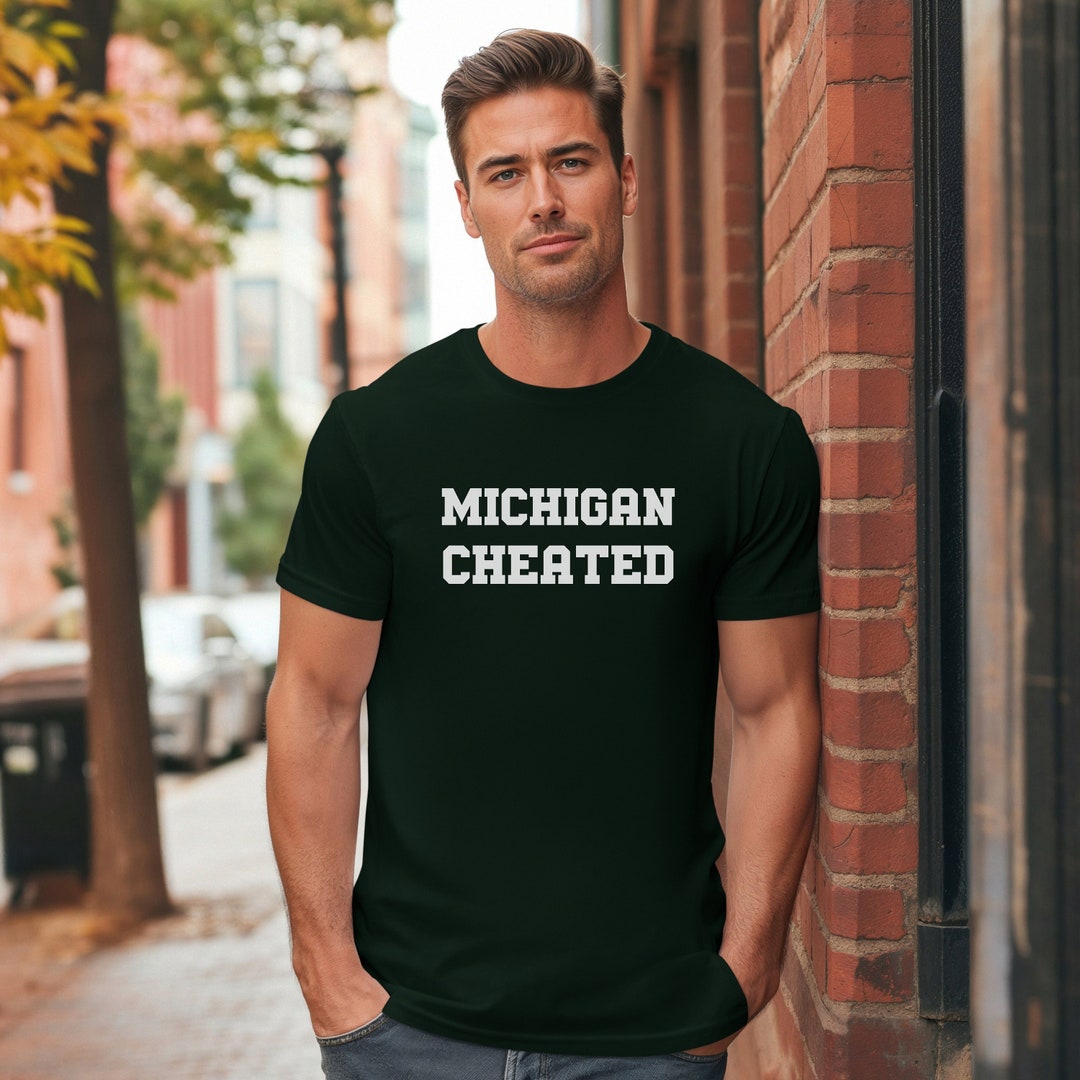Michigan Cheated Sparty Version Will Unisex Heavy Cotton Tee - Etsy