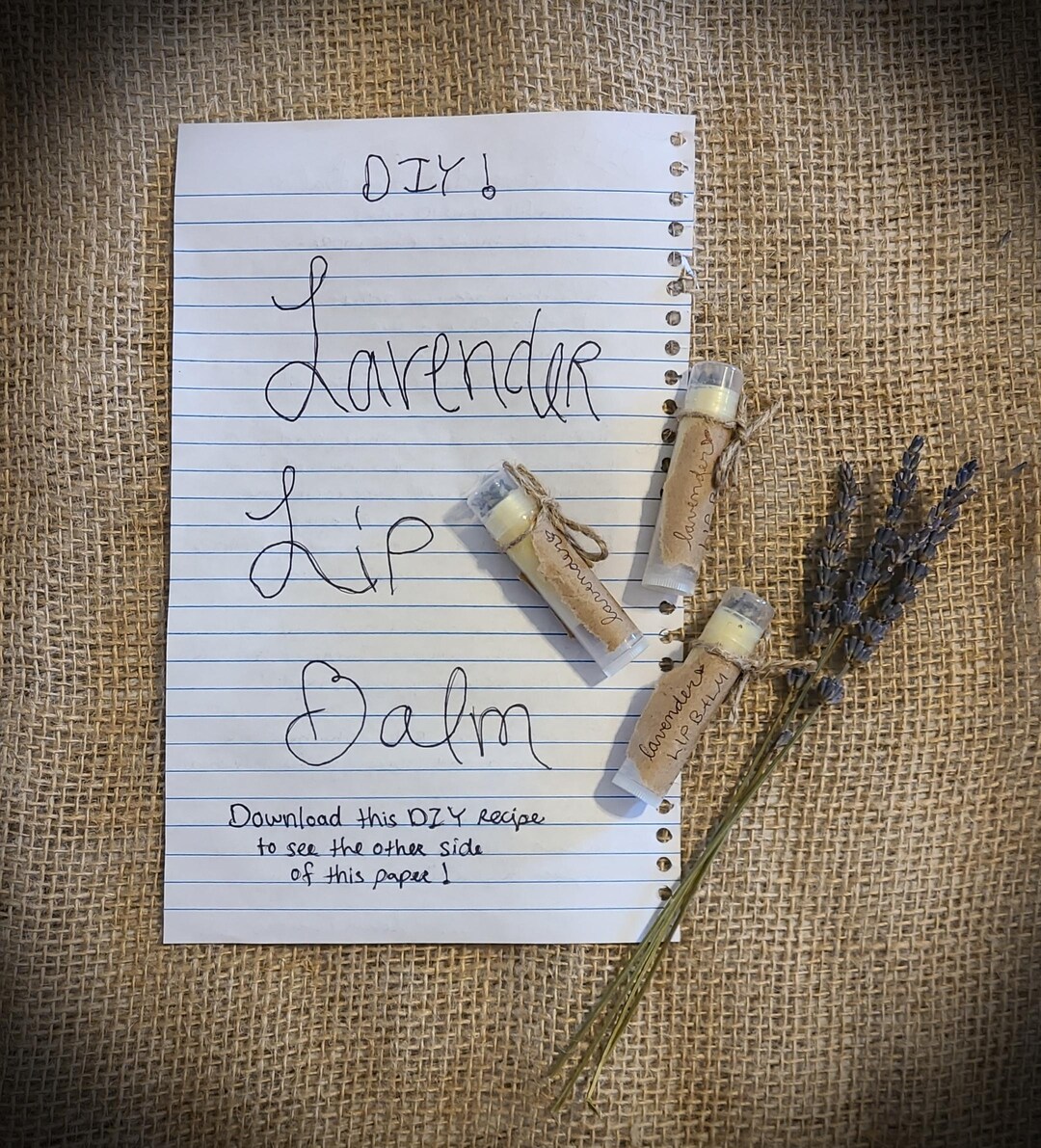 Lavender Lip Balm Recipe DIY With Shae Butter, Jojoba, Beeswax and ...
