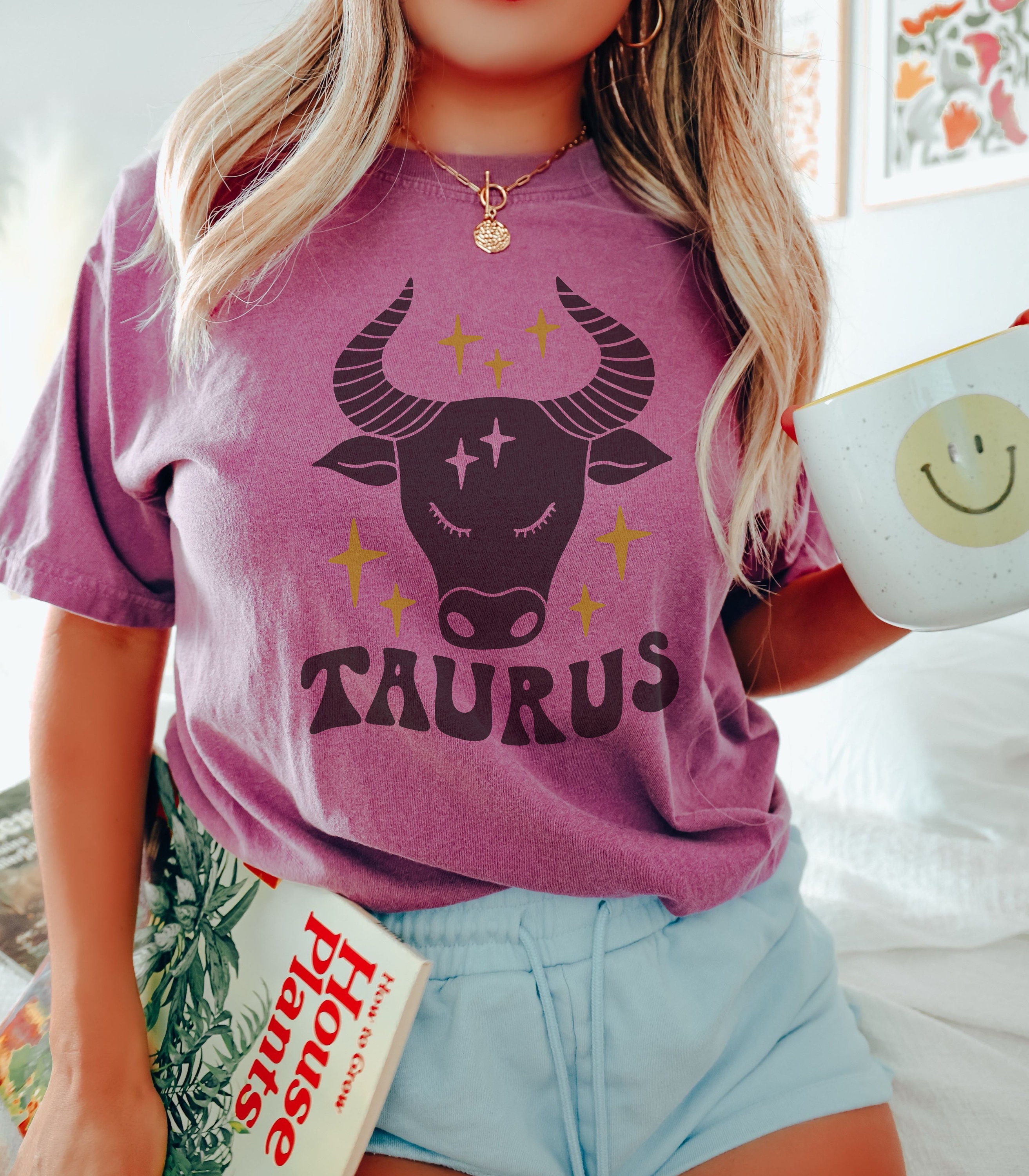 Taurus Shirt, Zodiac Tshirt, Celestial Style, Mystical Shirt, Witchy ...