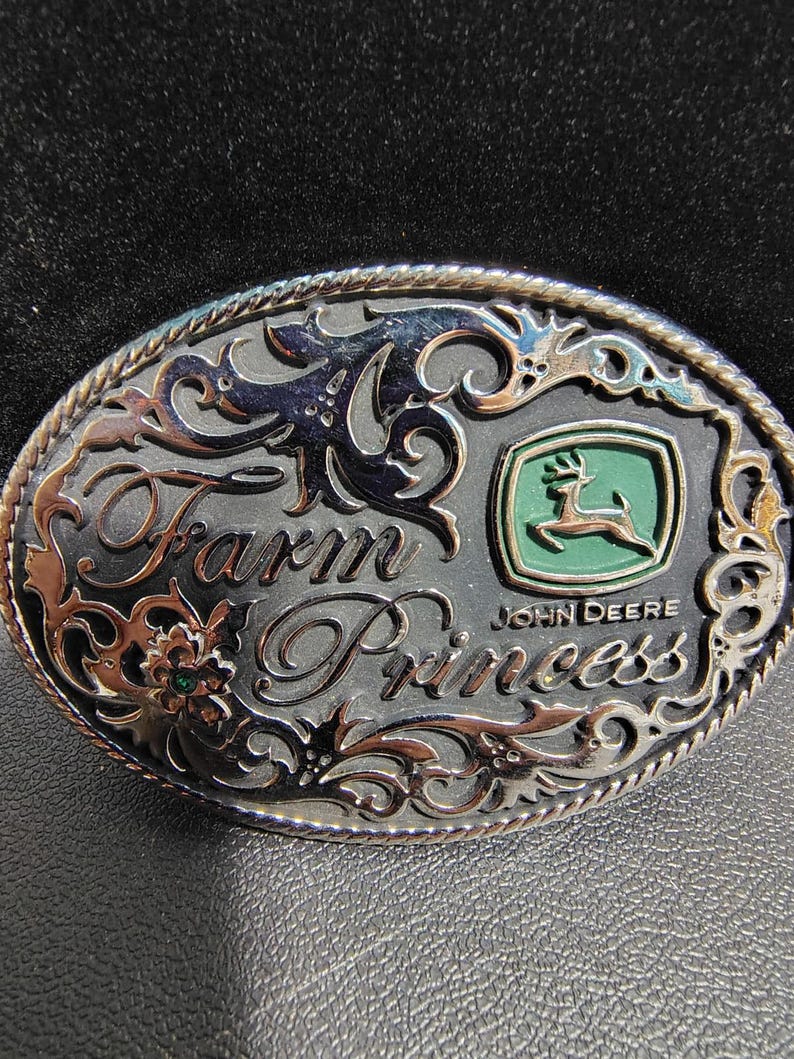 John Deere Farm Princess Belt Buckle - Etsy
