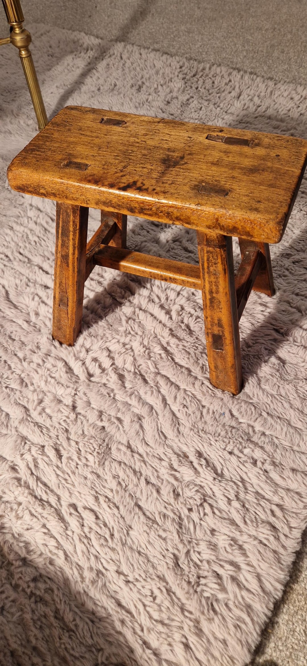 Small Antique Milking Stool - Etsy