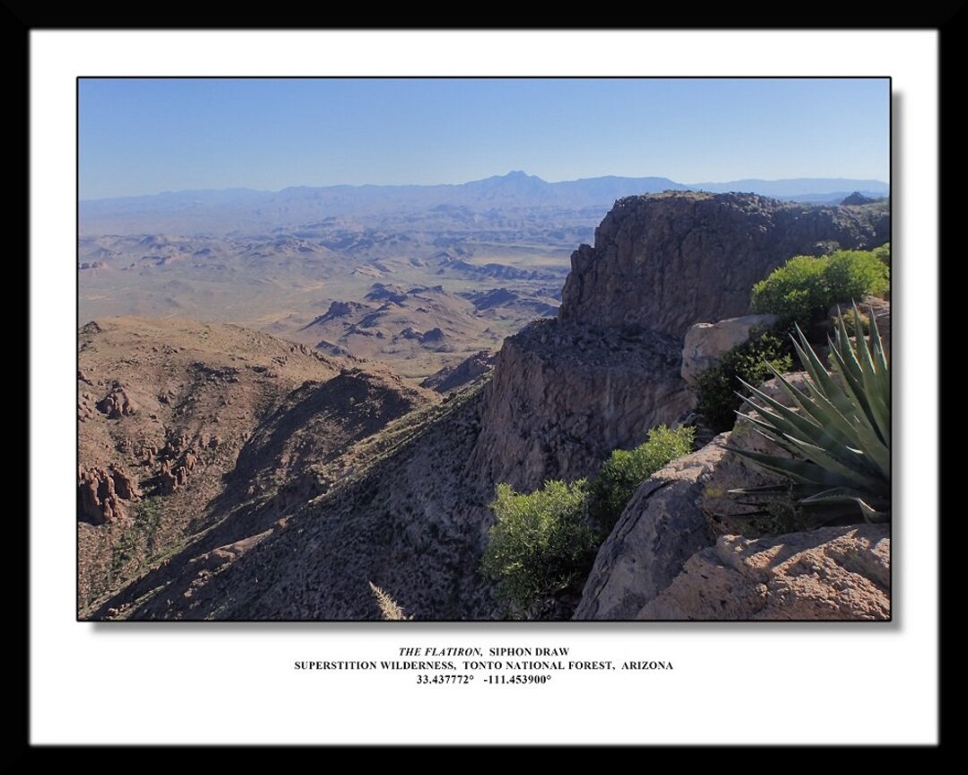 The Flatiron With Latitude and Longitude Stamp and Map - 11"x14" or 12 ...