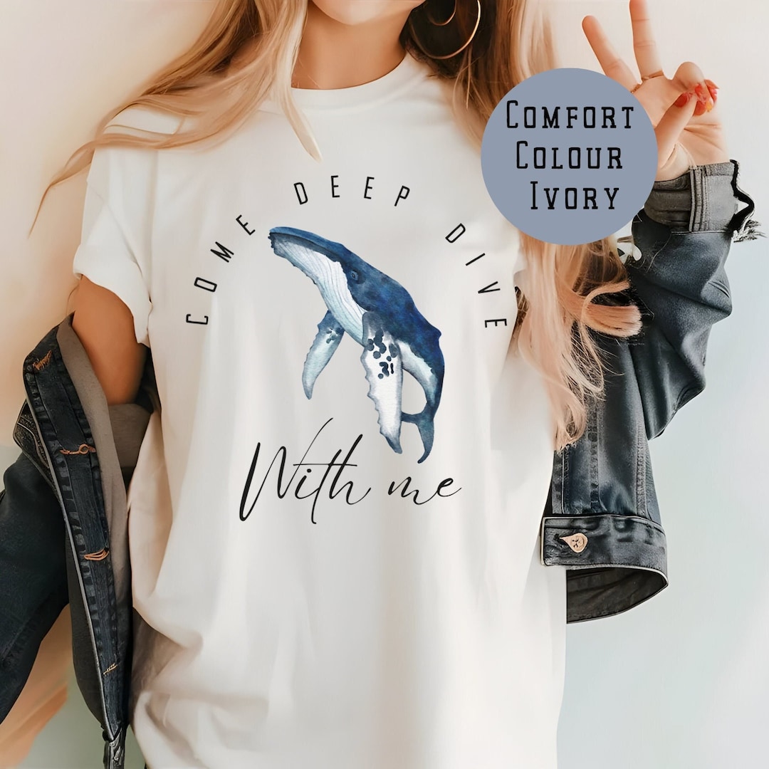 Comfort Colours Tshirt Humpback Whale Shirt Coconut Girl Shirt Ocean ...