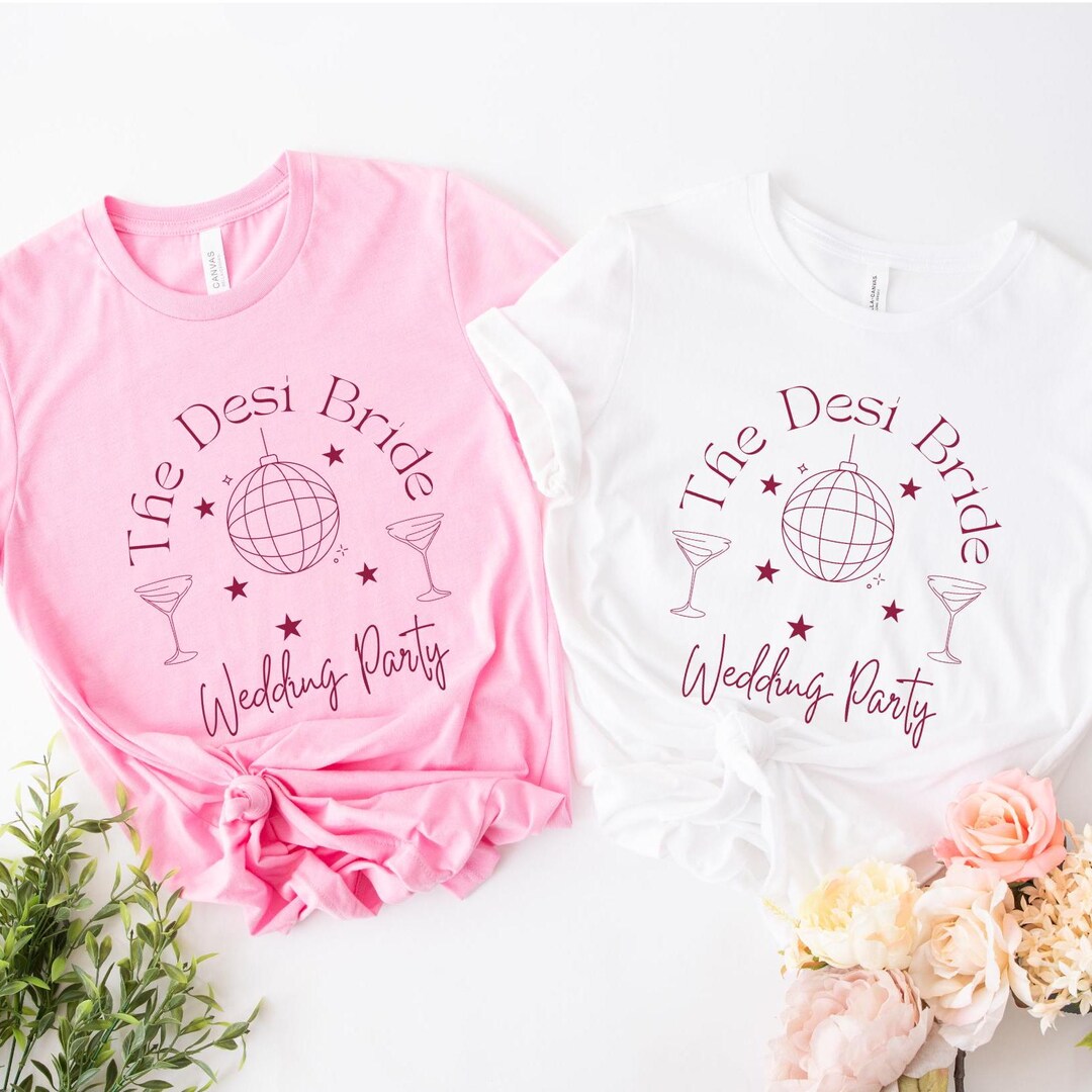 Desi Bridal Party T-shirts: Dulhan Squad, Indian Hen Party - Etsy