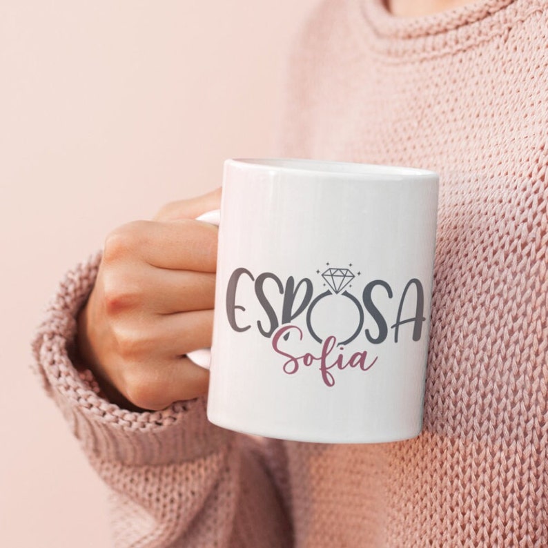 Tazas De Marido Y Mujer. Regalo De Boda Personalizado. Esposo Esposa ...