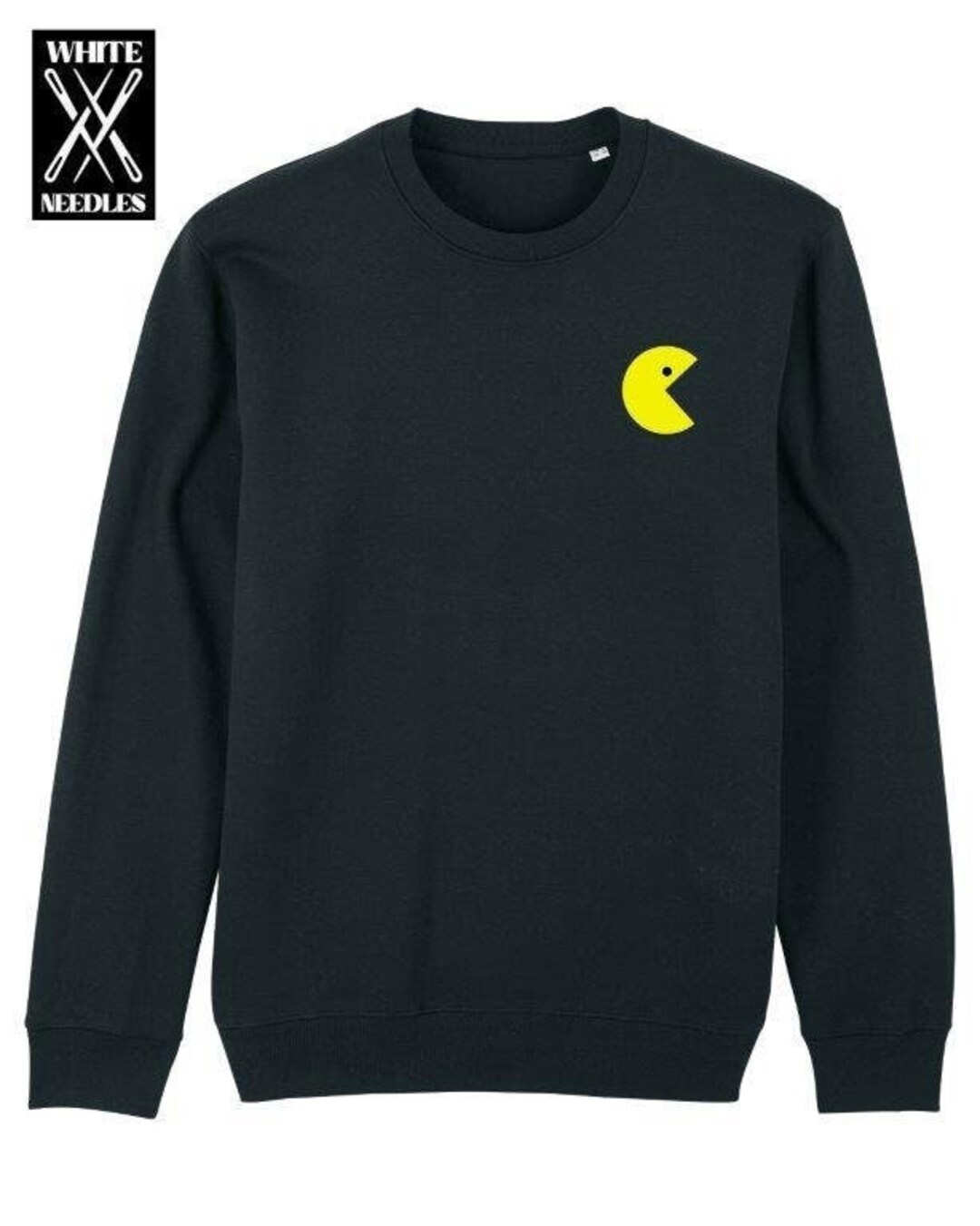 Embroidered Pac-man Sweatshirt Gifts for Him/ Gifts for Her/ Christmas ...