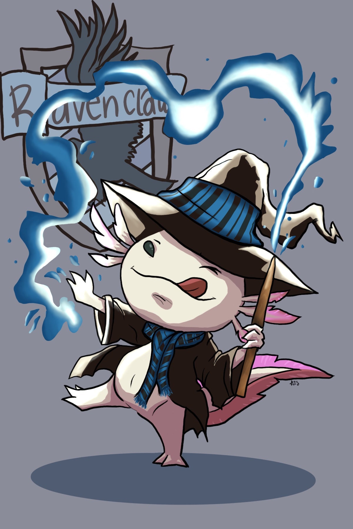 Harry Potter {axolotls} Hufflepuff, Slytherin, Ravenclaw, & Gryffindor ...