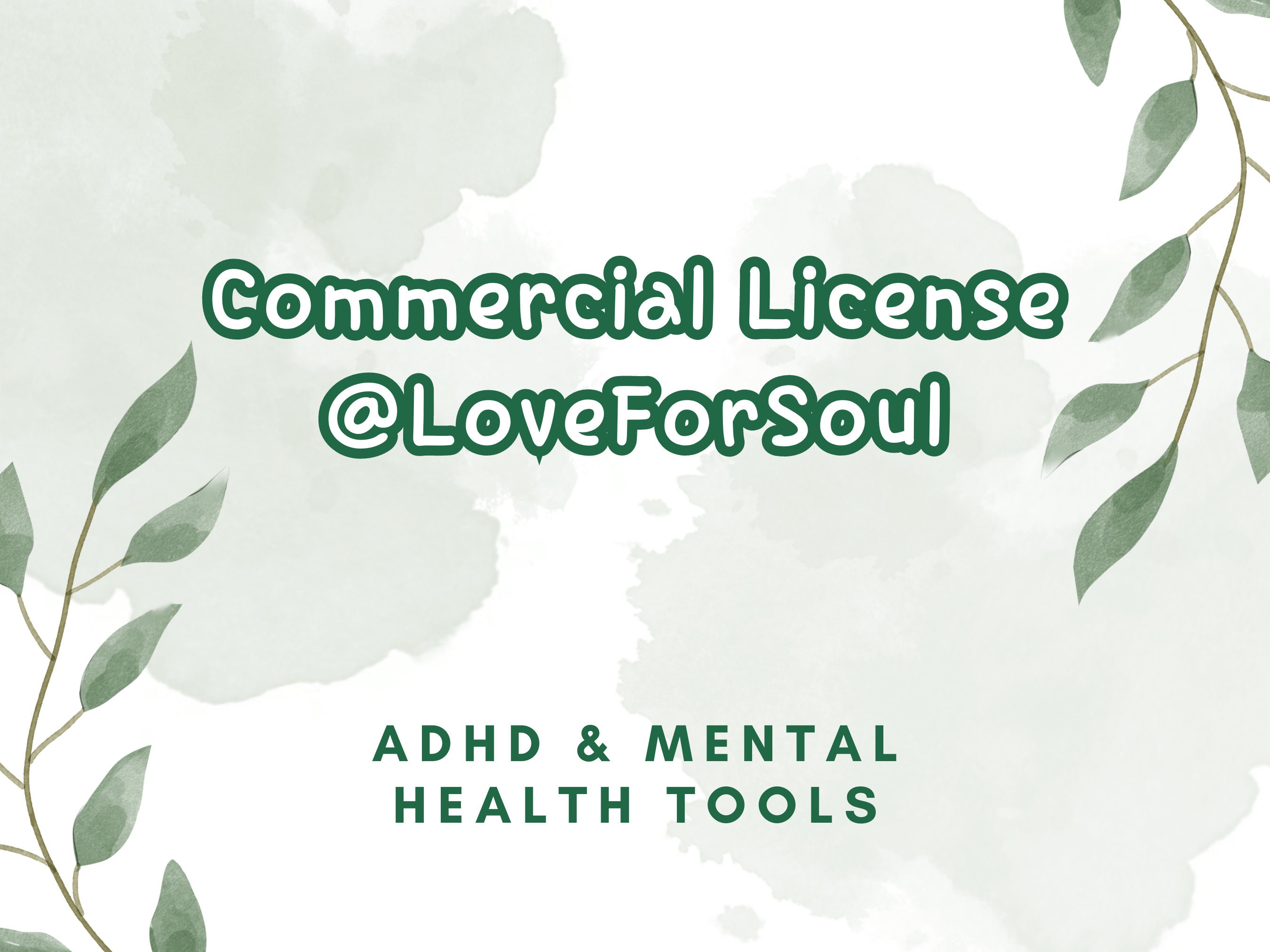 Commercial License: ADHD & Mental Health Therapy Tools (redistribution ...