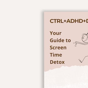 ADHD Screen Time Addiction Worksheets, Digital Dopamine Detox, CBT EMDR ...