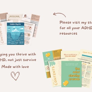 ADHD Screen Time Addiction Worksheets, Digital Dopamine Detox, CBT EMDR ...