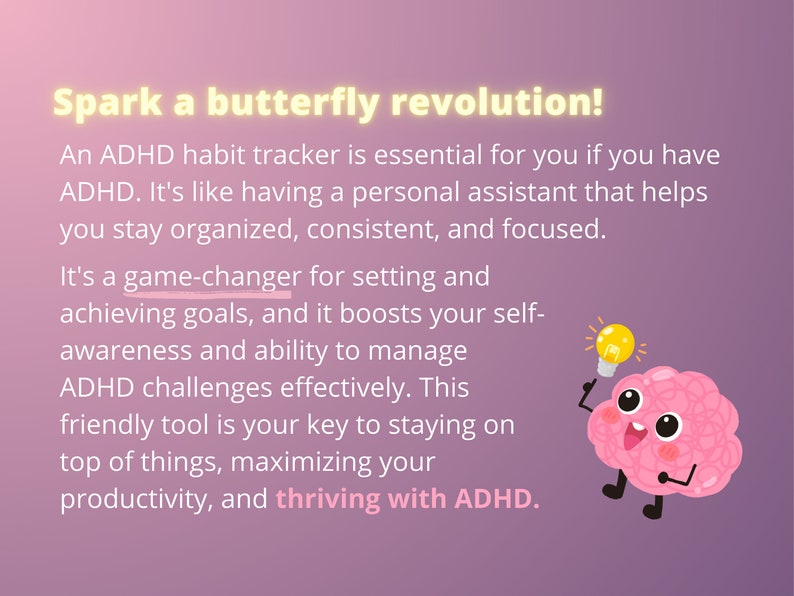 ADHD Habit Tracker Spreadsheet Template for Google Sheets - Etsy