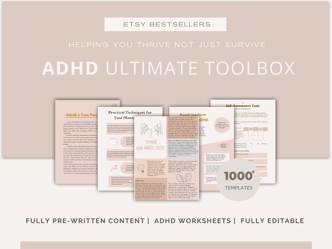ADHD Planners to Improve Mental Health & Productivity: ADHD Toolbox ...