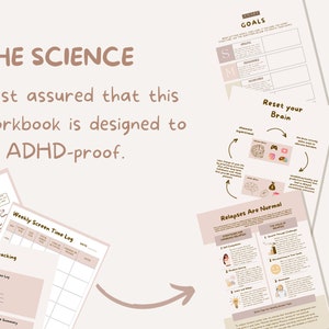 ADHD Screen Time Addiction Worksheets, Digital Dopamine Detox, CBT EMDR ...