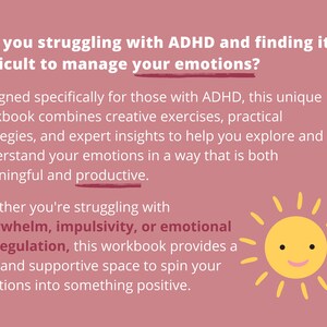 ADHD Feelings Wheel Workbook | Spinning Emotions With ADHD | Emotional ...