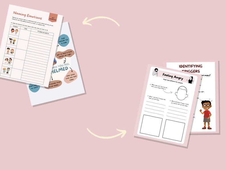 ADHD Feelings Wheel Workbook Spinning Emotions With ADHD - Etsy