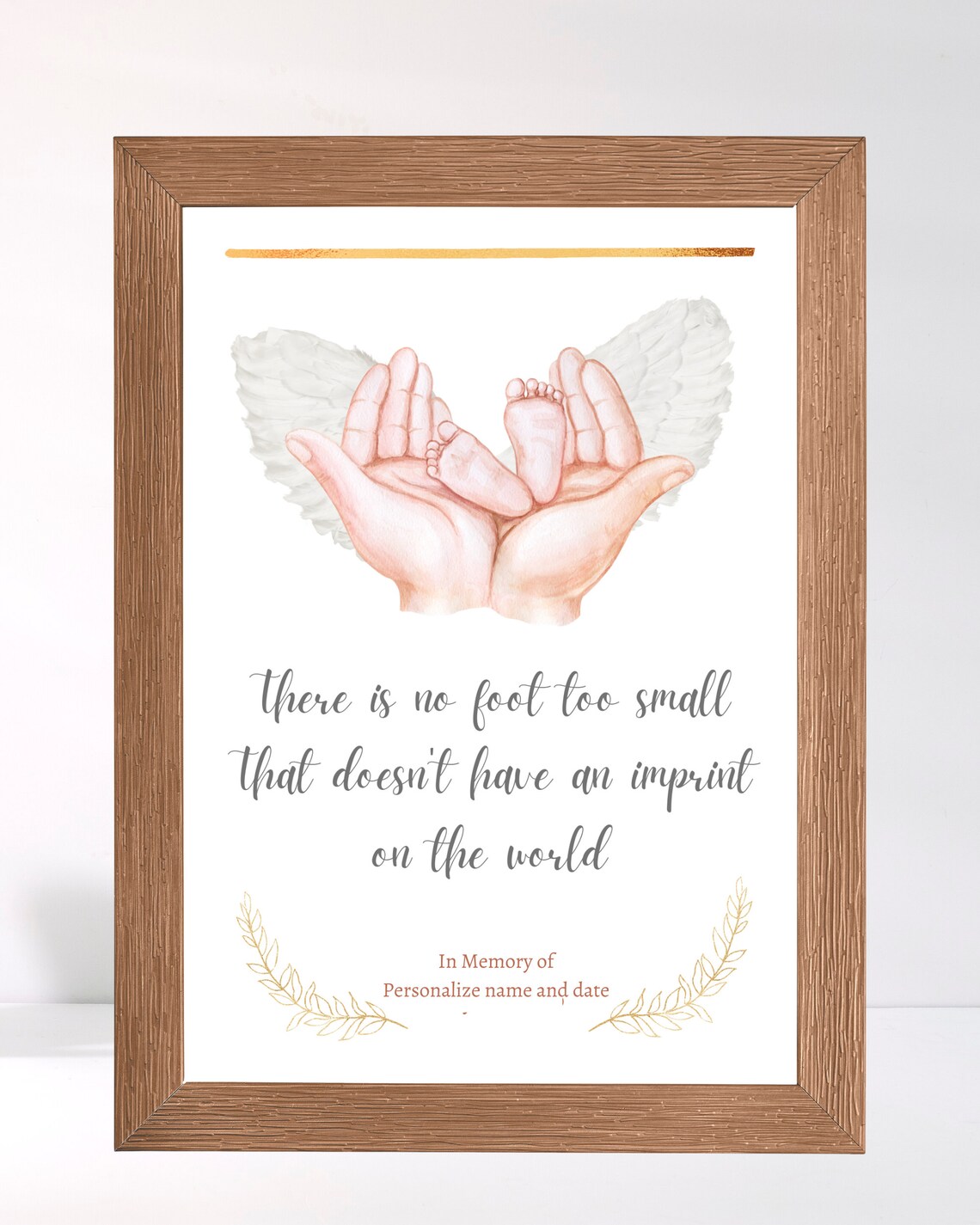 Miscarriage Gift, Miscarriage Printable, Pregnancy Loss, No Foot Too ...