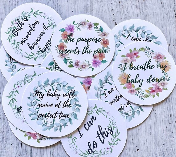 Birth Affirmation Cards Affirmation Card Deck Birth - Etsy