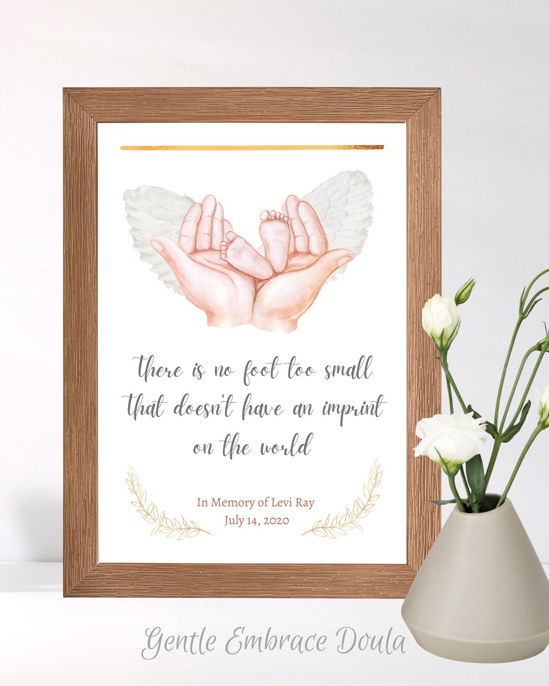Miscarriage Gift, Miscarriage Printable, Pregnancy Loss, No Foot Too ...