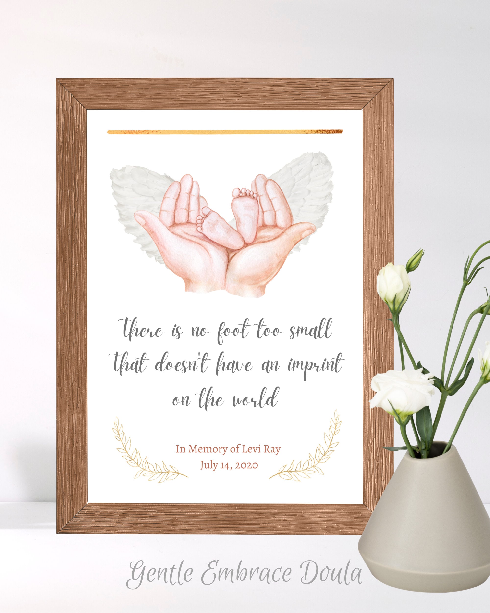 Miscarriage Gift, Miscarriage Printable, Pregnancy Loss, No Foot Too ...