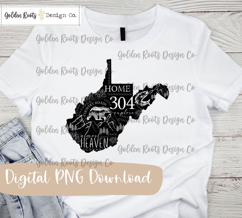 WV Home 304 Explore PNG - Sublimation Design - Cut File - Wv Tshirt ...