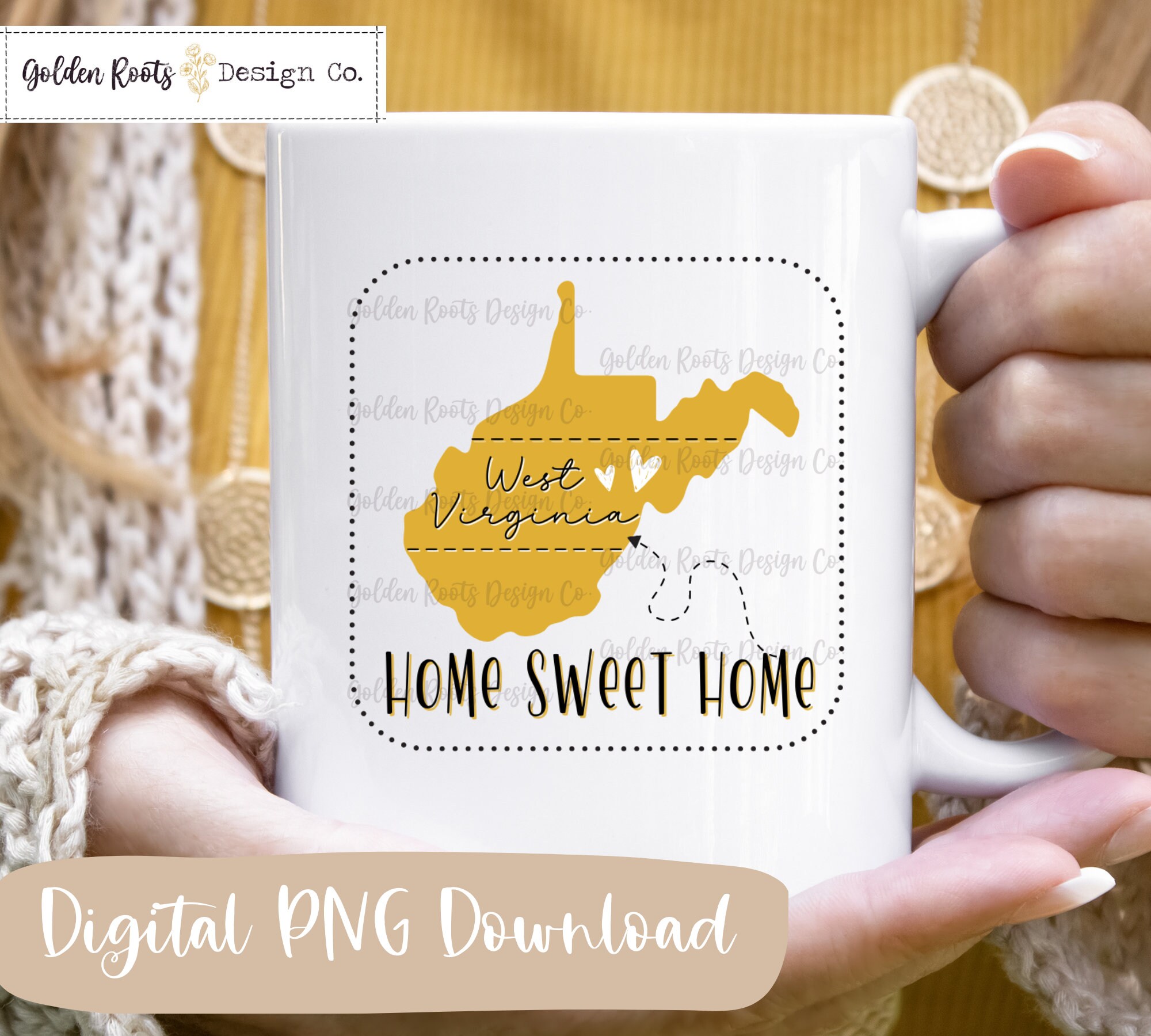 WV Home Sweet Home State Outline PNG Wv Sublimation Design Wv Cut File ...