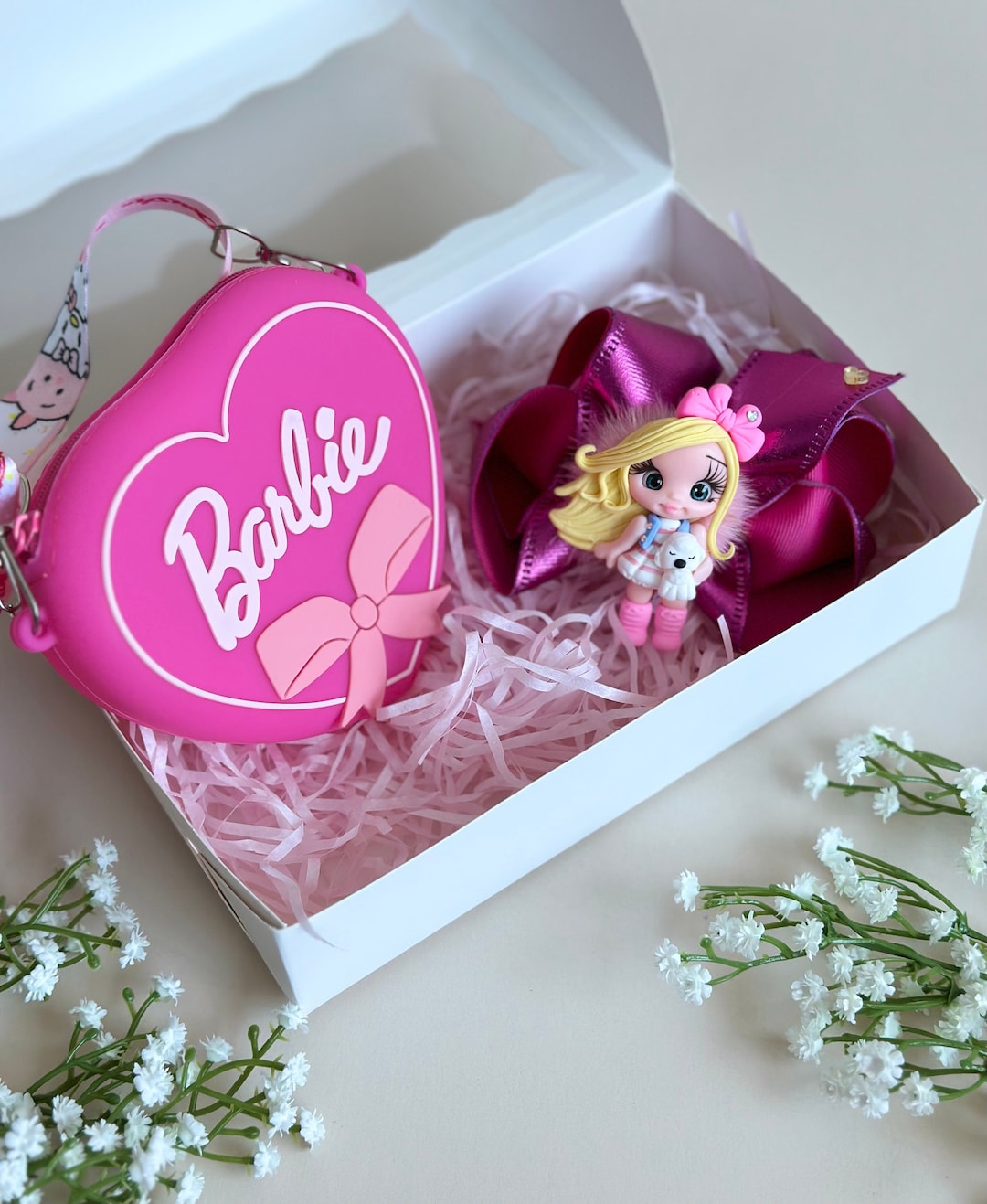 Barbie Gift Box Set Cute Pink Barbie Doll Gift Box for - Etsy