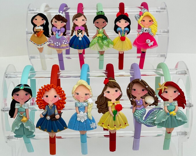 Disney Princess Hair Clip and Headband Set - Etsy