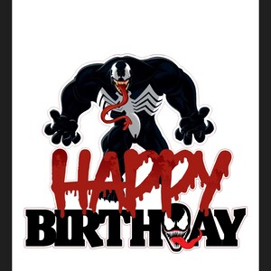 Venom Cake Topper - Etsy