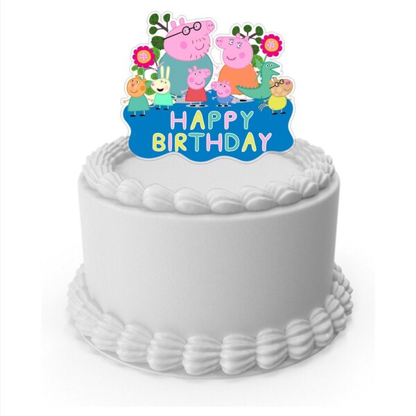 Peppa Pig Cake Topper - Etsy