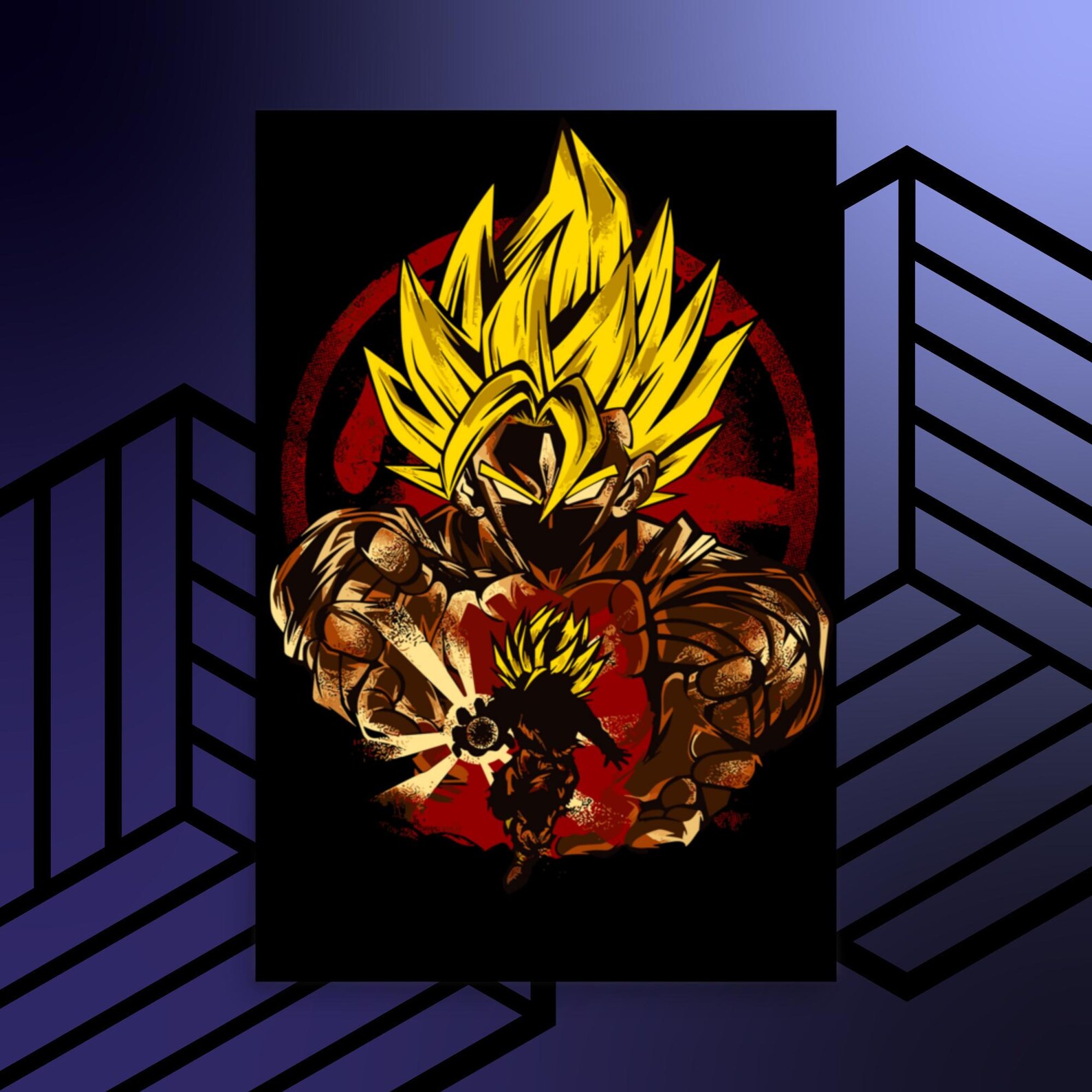 SSJ Goku/ssj2 Gohan Poster , Dragon Ball Z, Dragon Ball Posters ...