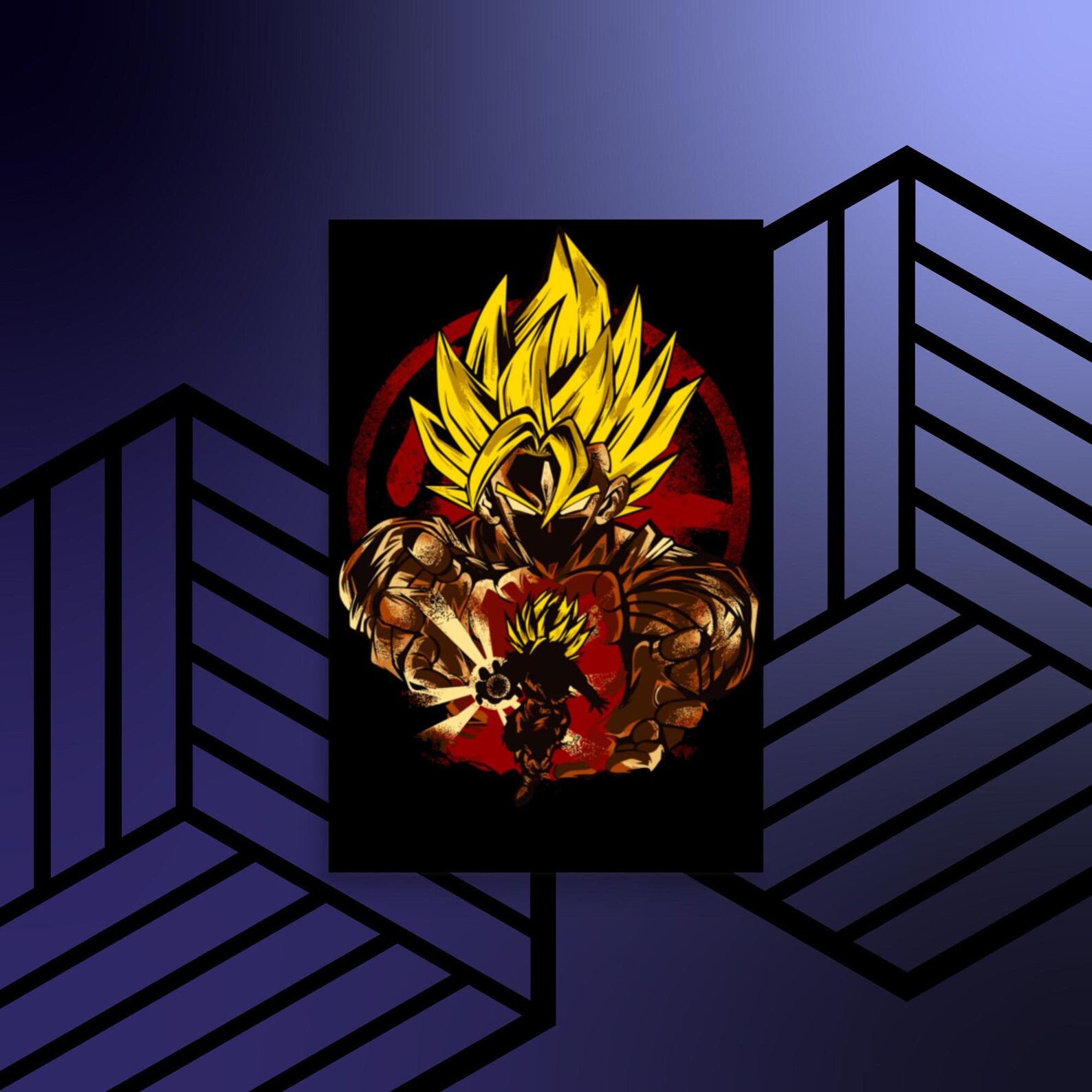 SSJ Goku/ssj2 Gohan Poster , Dragon Ball Z, Dragon Ball Posters ...