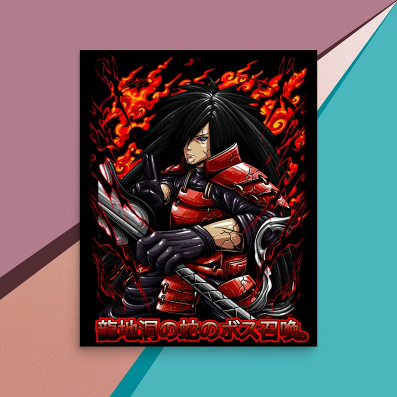 Madara Uchiha Poster, Naruto, Anime, Manga, Streamer Poster, Stream ...