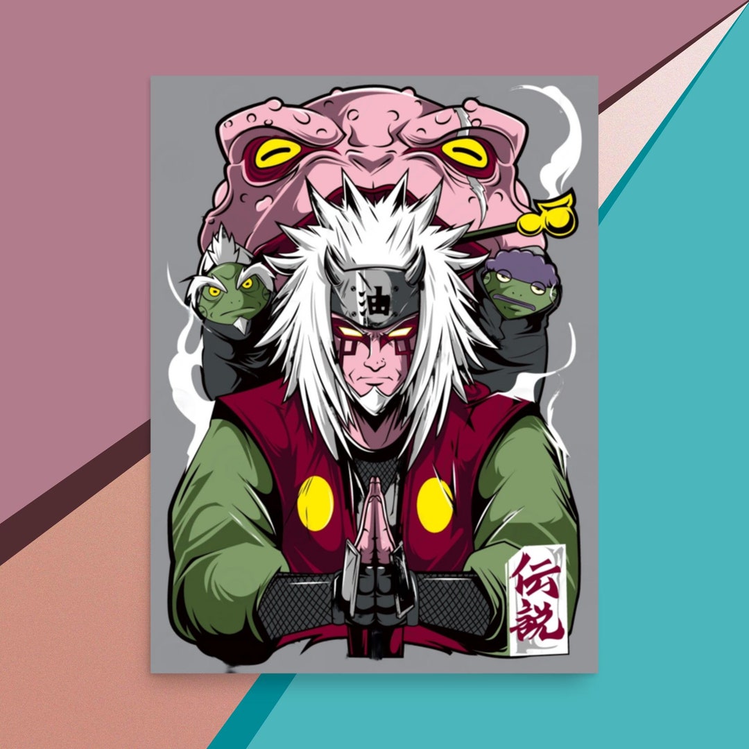 Toad Sage Jiraiya Poster, Naruto Posters, Naruto - Etsy