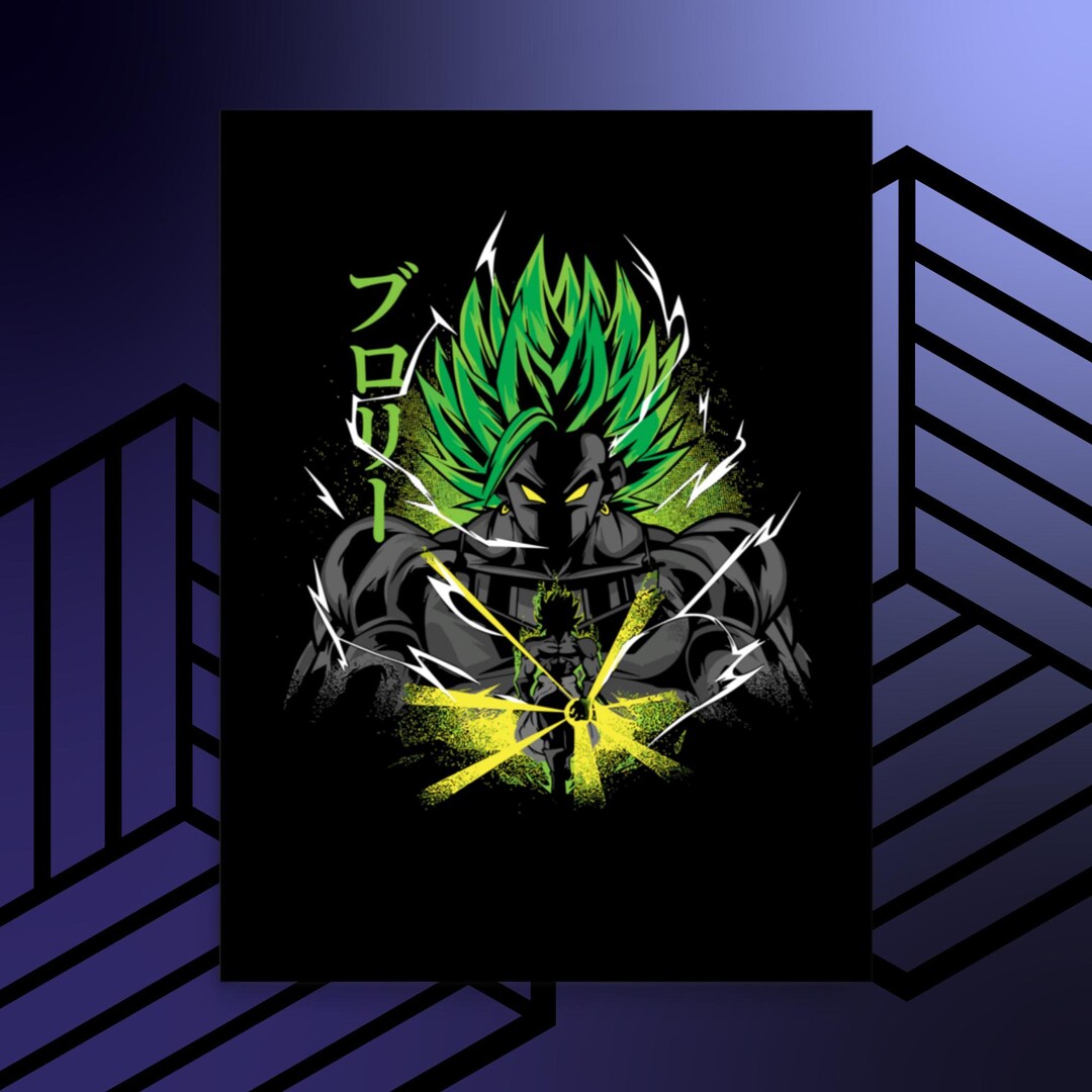LSSJ DBZ Broly Poster Dragon Ball Z, Dragon Ball Posters, Streamer ...