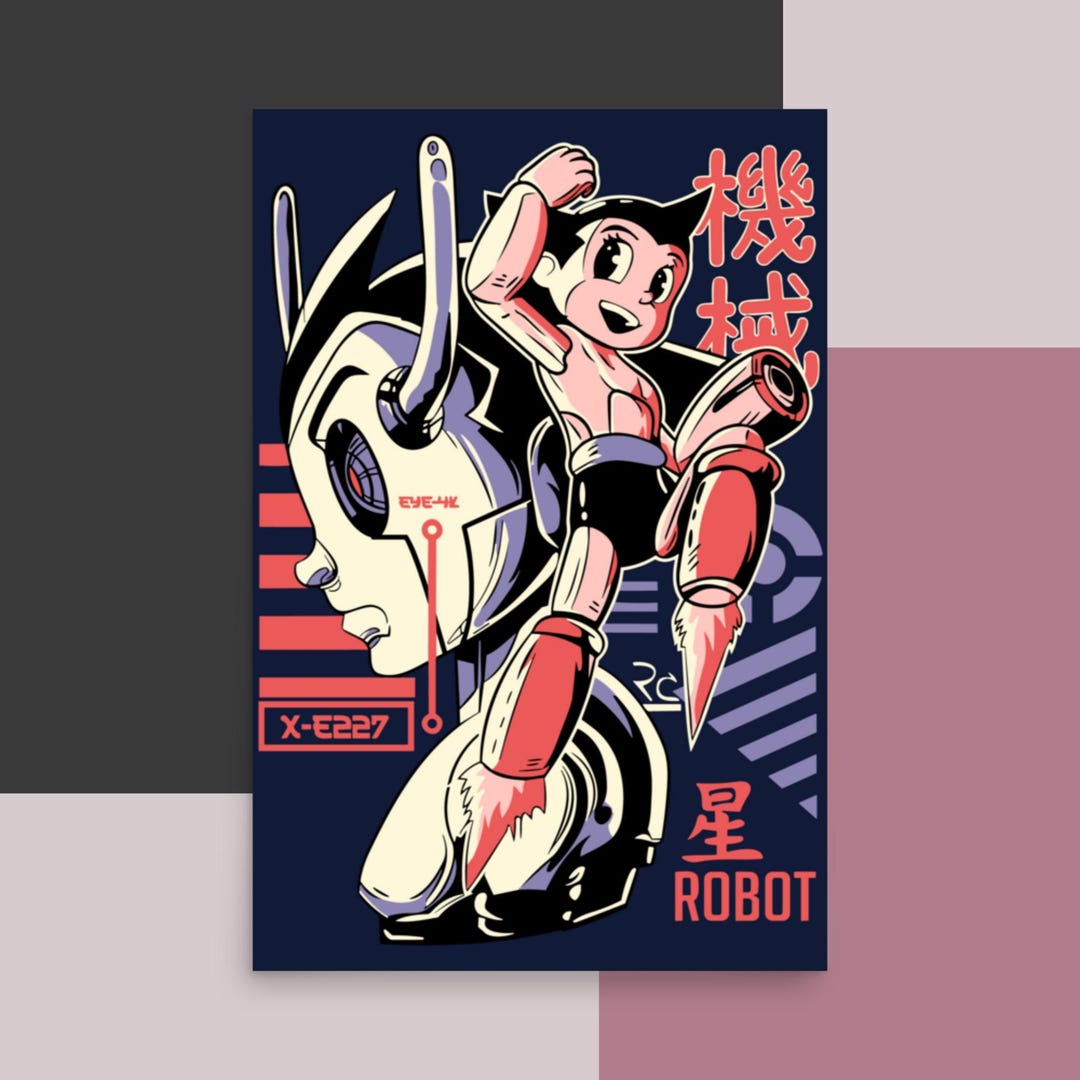 Astro Boy Poster, Anime, Manga, Streamer Poster, Streamer Set-up - Etsy