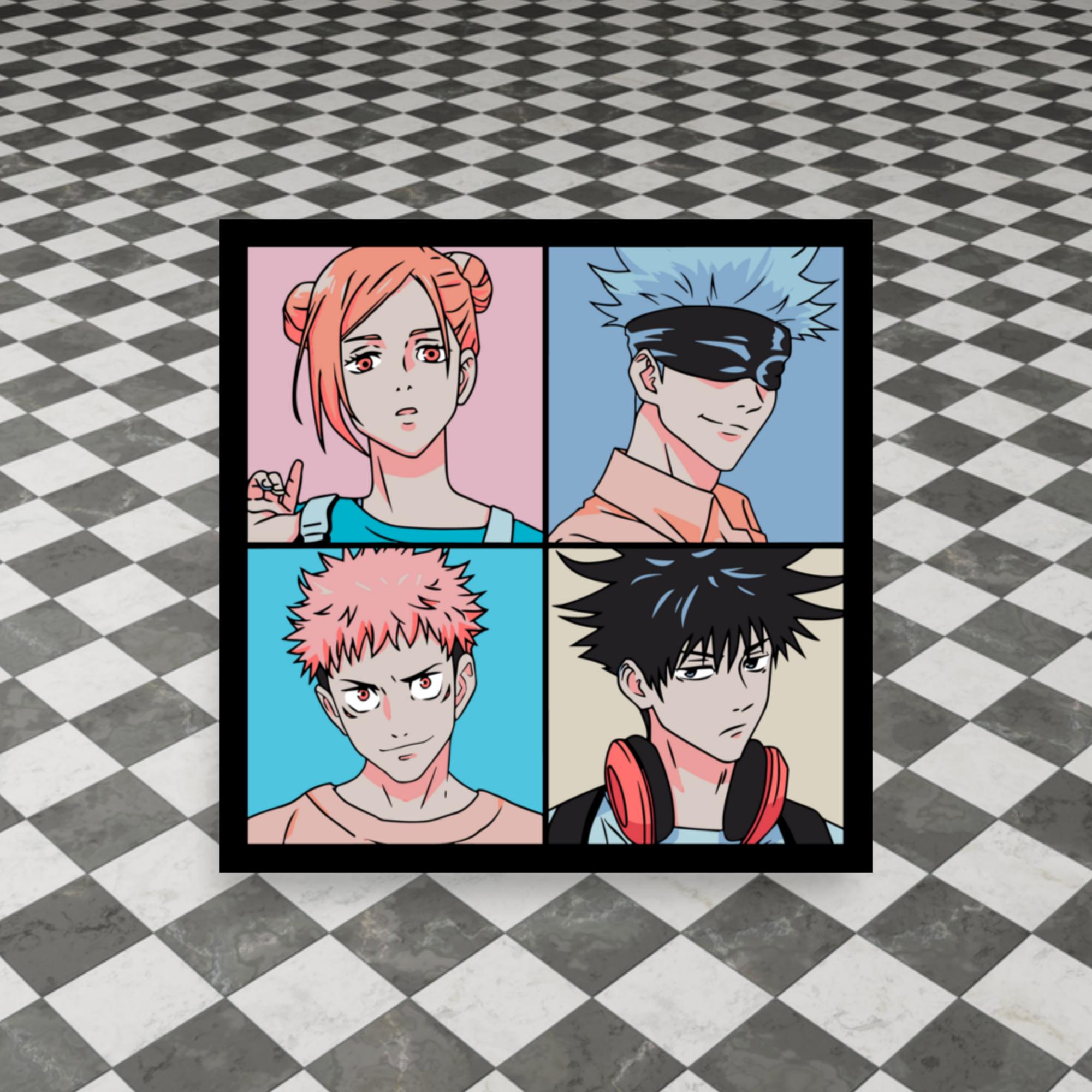 Nobara,gojo,yuji,megumi Poster, Jujutsu Kaisen,anime,manga,streamer ...