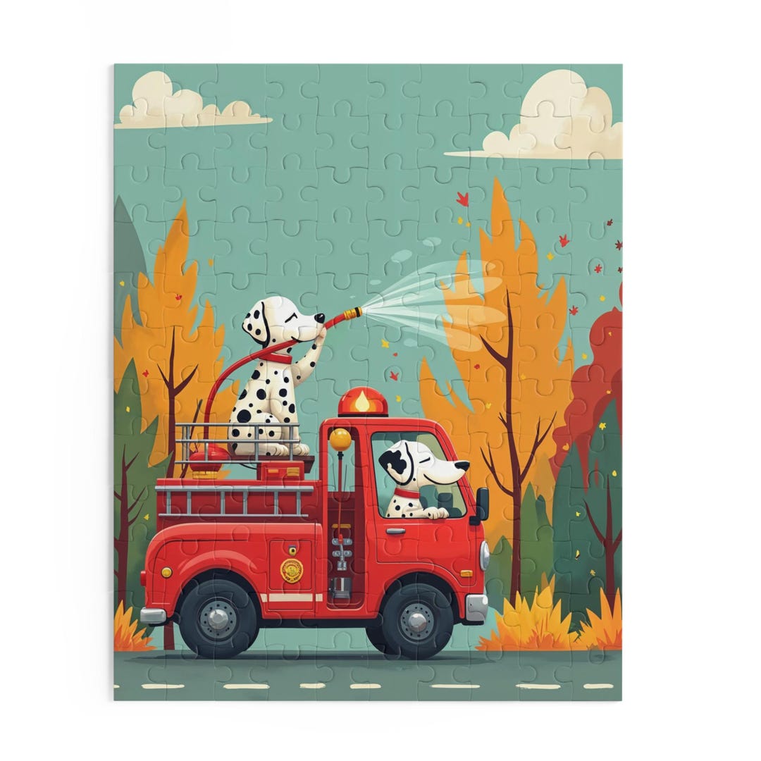 Puzzle - Dalmatian Fire Truck Adventure, Kids, Families, Canine ...