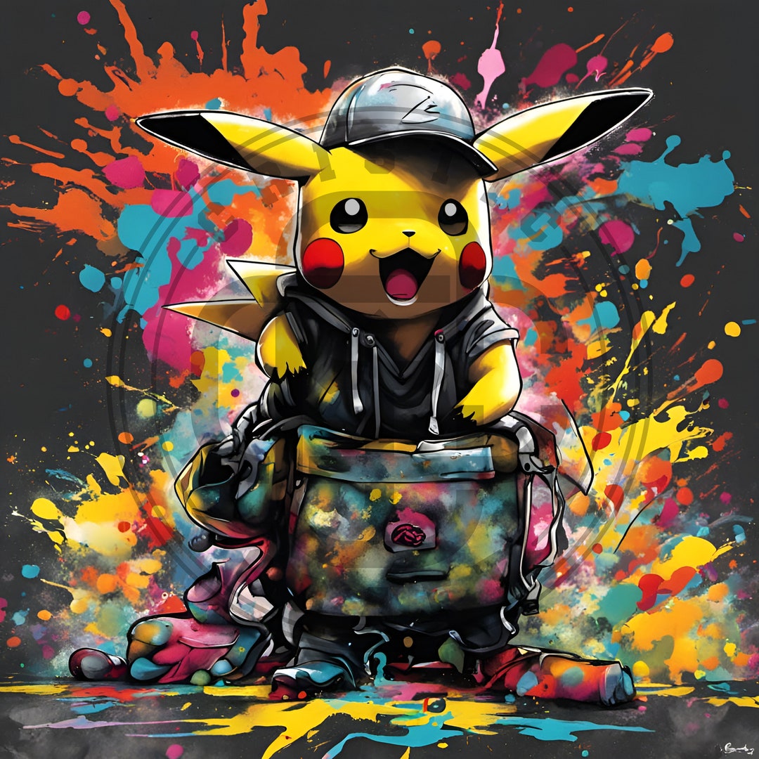 Pichku, Fan Art,japanese Tapestry Style, Anime Poster, Printable Wall ...