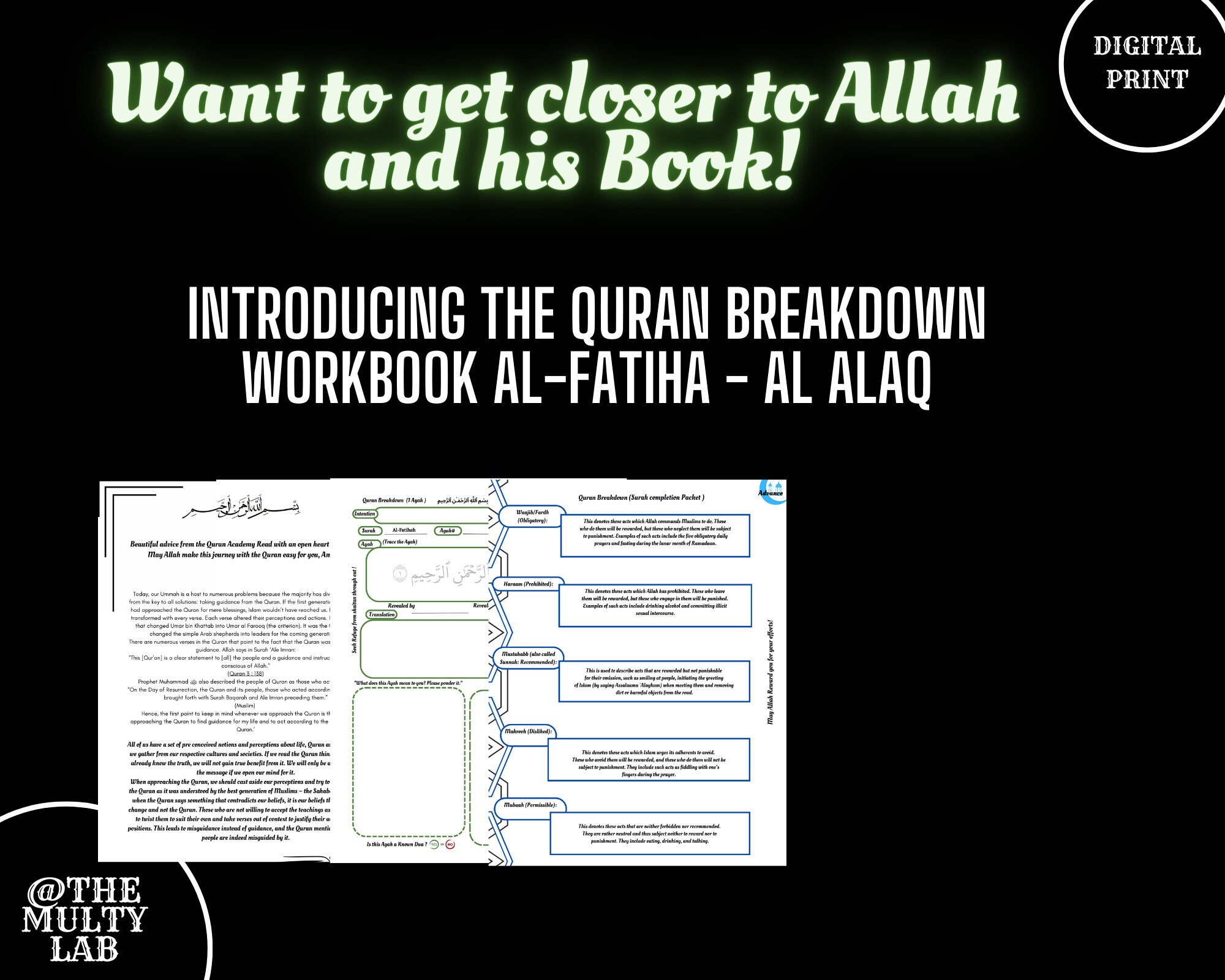 Beginner Series Quran-breakdown Workbook - Etsy