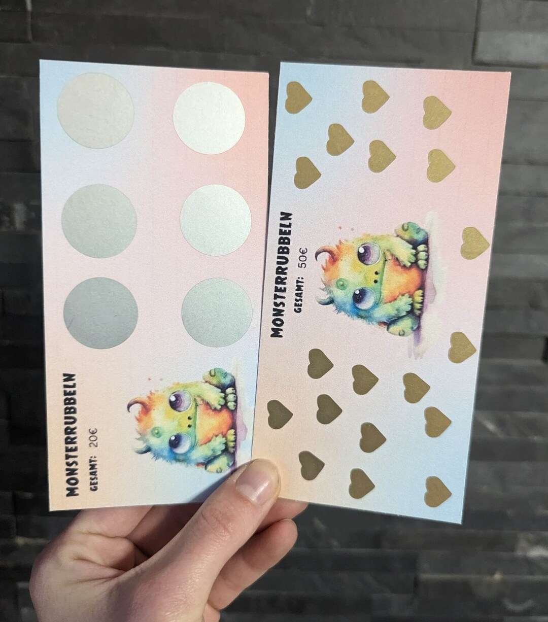 Monster Scratching Scratching Challenge Different Variants - Etsy