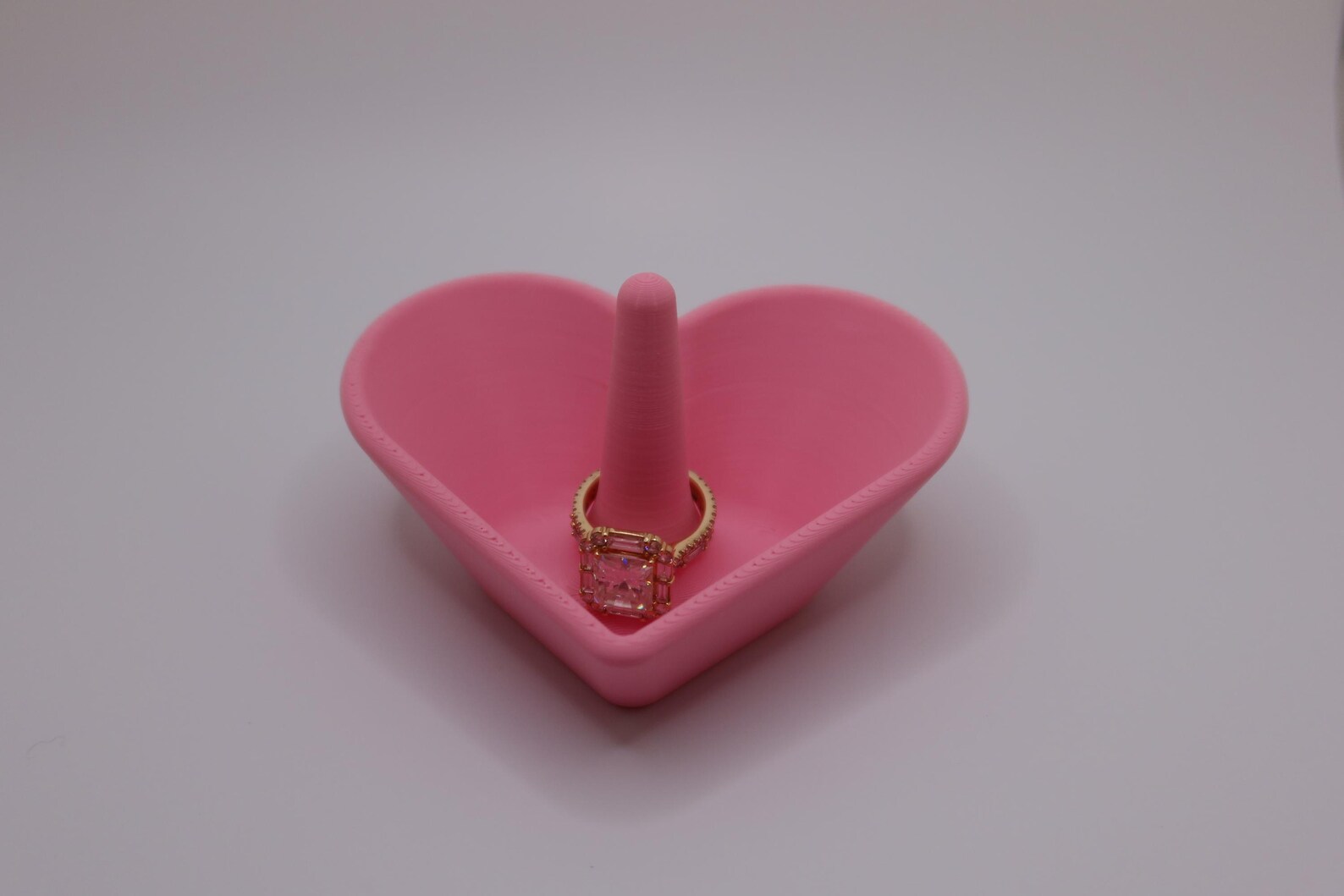 Heart-shaped Ring Holder | 3D Printed Ring Dish | Wedding, Engagement ...